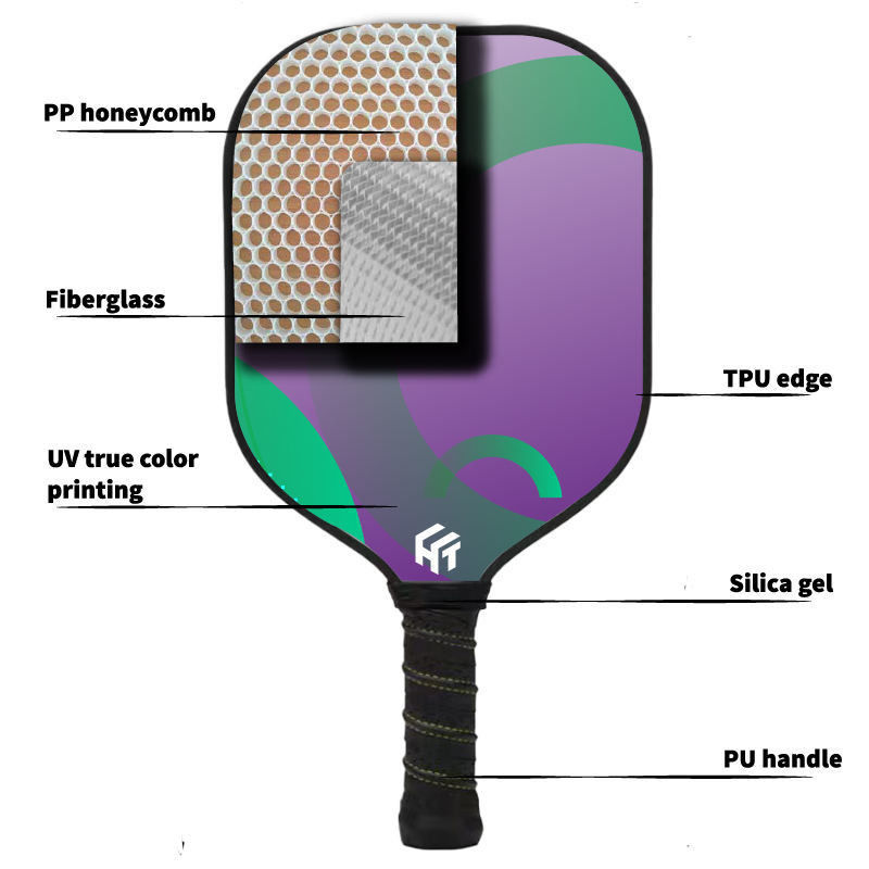 Custom Graphite Carbon Glass Fiber Pickleball Paddle Perfect for All ...