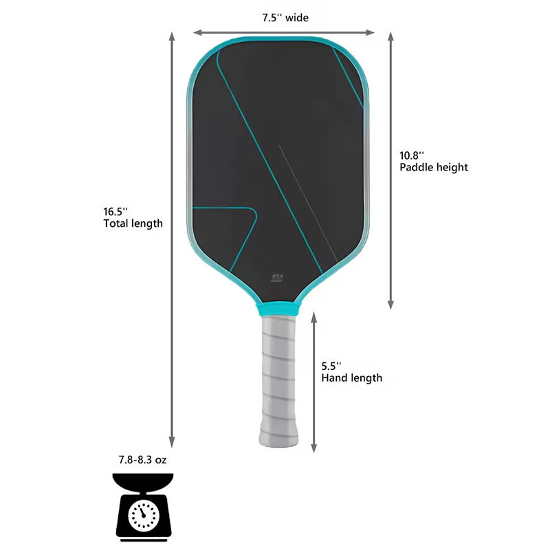 Thermoformed Carbon Fiber Pickleball Racket Custom LOGO With Propulsion ...